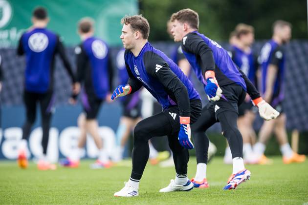 DFB Training Camp Training 29 05 2024 Manuel Neuer Germany arrives at ...