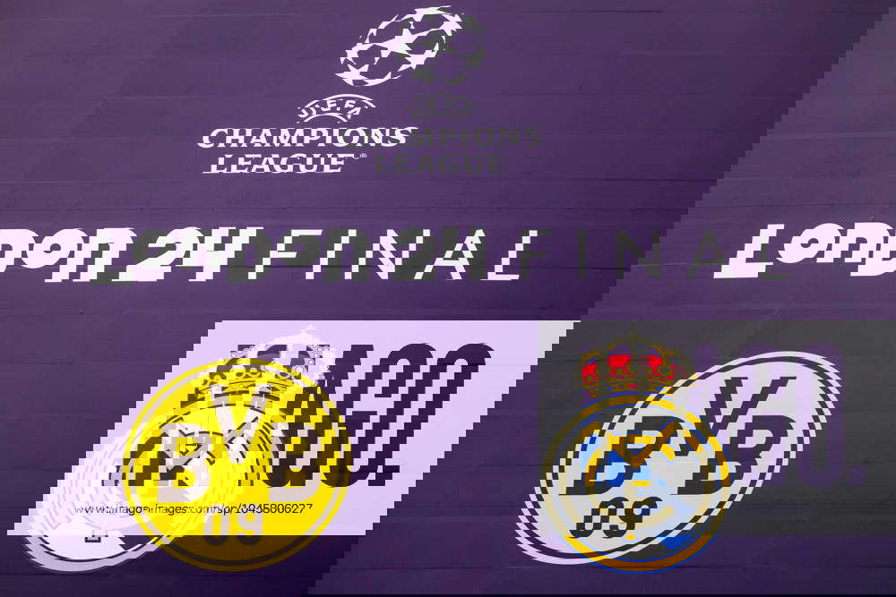 240531 Signs ahead of the UEFA Champions League final between Dortmund ...