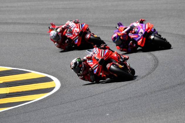 Start sprint race curve San Donato Mugello circuit during Gran Premio ...