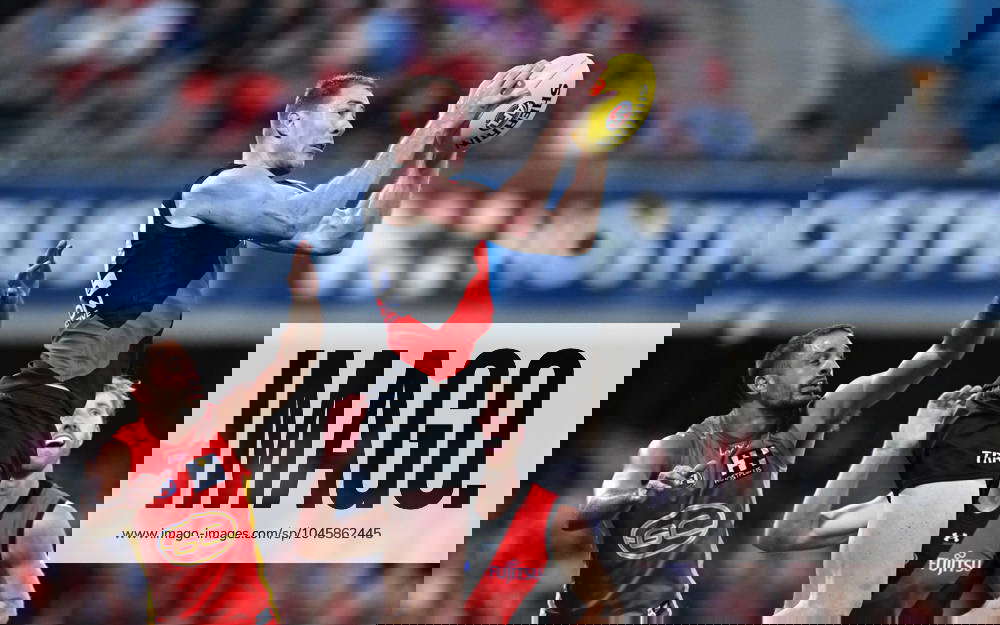 AFL SUNS BOMBERS, Ben McKay of the Bombers marks during the AFL Round ...