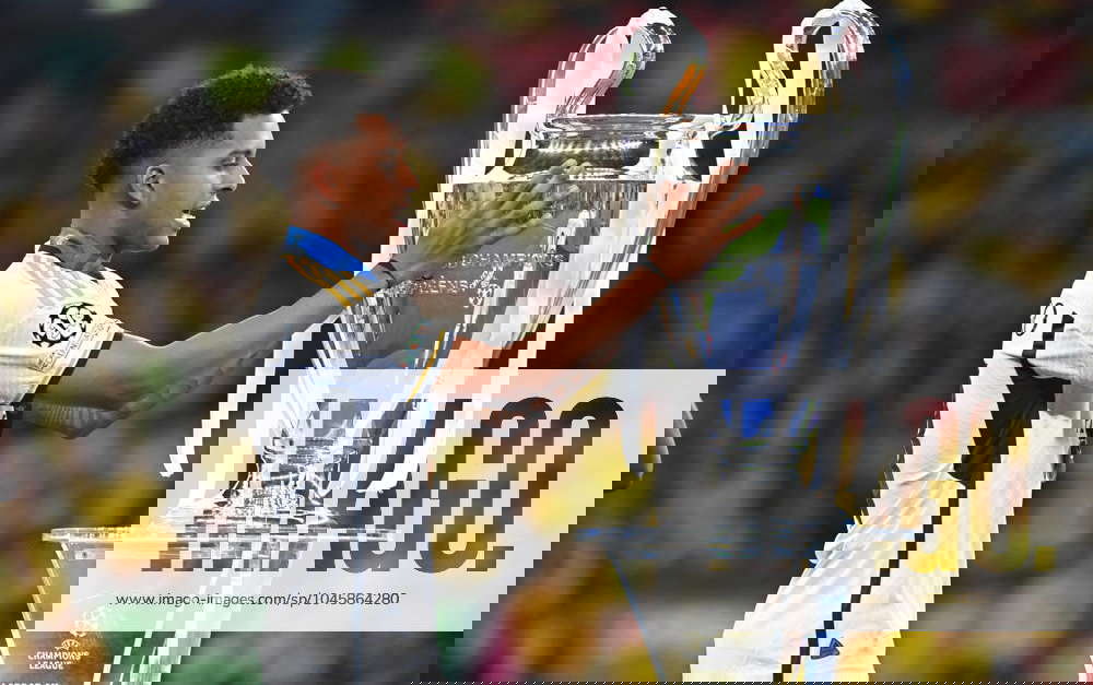 RODRYGO Real Madrid with trophy,cup,trophy before award ceremony ...