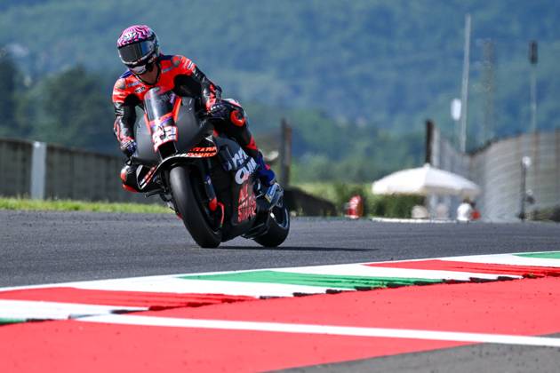 Mugello, Italy: Lorenzo Savadori Aprilia Racing during Gran Premio doÂ ...