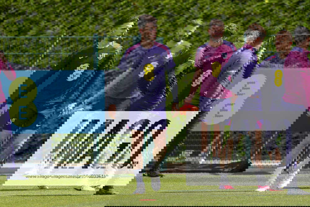 England Training England midfielder Declan Rice during the England ...