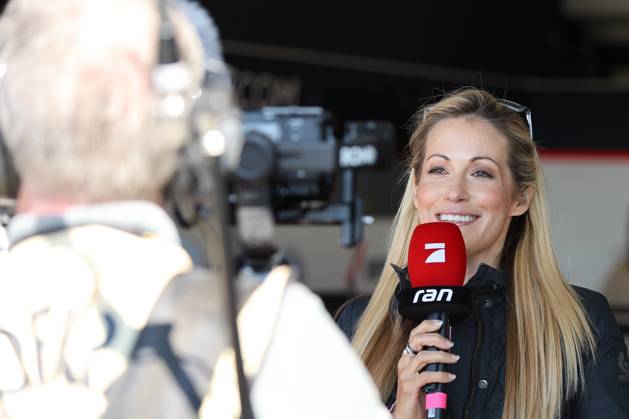 Andrea Kaiser TV presenter at the DTM round in Zandvoort NL Copyright ...