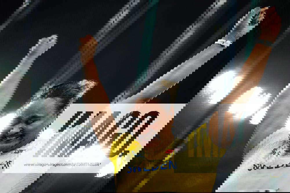 Vanessa Kamga of Sweden celebrates during women s discus throw final ...