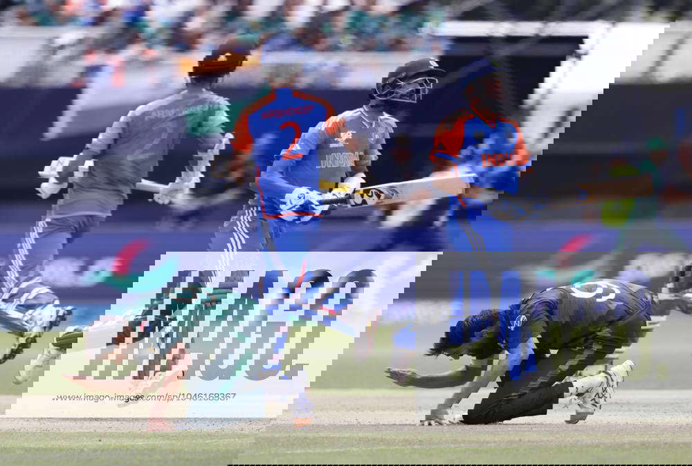 Pakistan s Haris Rauf reacts as India scores in the India vs. Pakistan ...