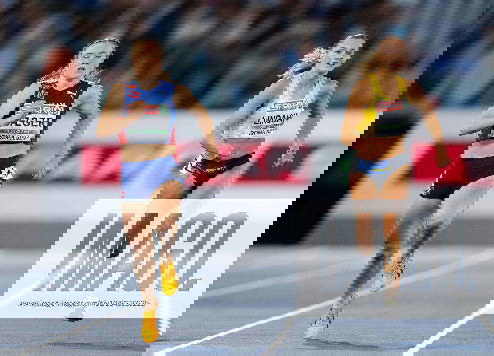 240610 Henriette Jaeger of Norway and Nora Lindahl of Sweden compete in ...