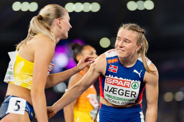 240610 Henriette Jaeger of Norway and Nora Lindahl of Sweden after ...