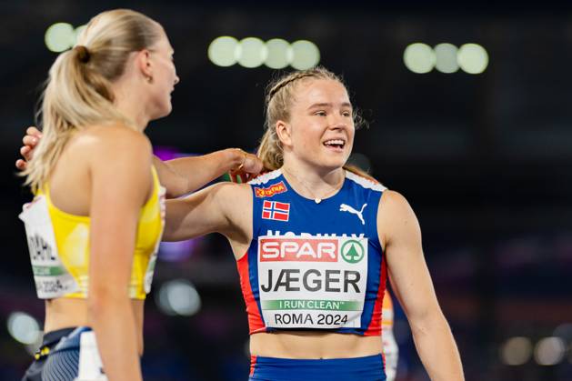 240610 Henriette Jaeger of Norway and Nora Lindahl of Sweden after ...