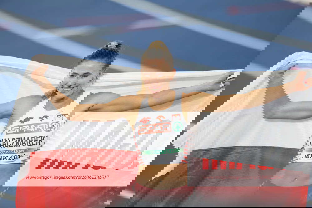 ROME, Natalia Kaczmarek of Poland celebrates after winning the women s ...