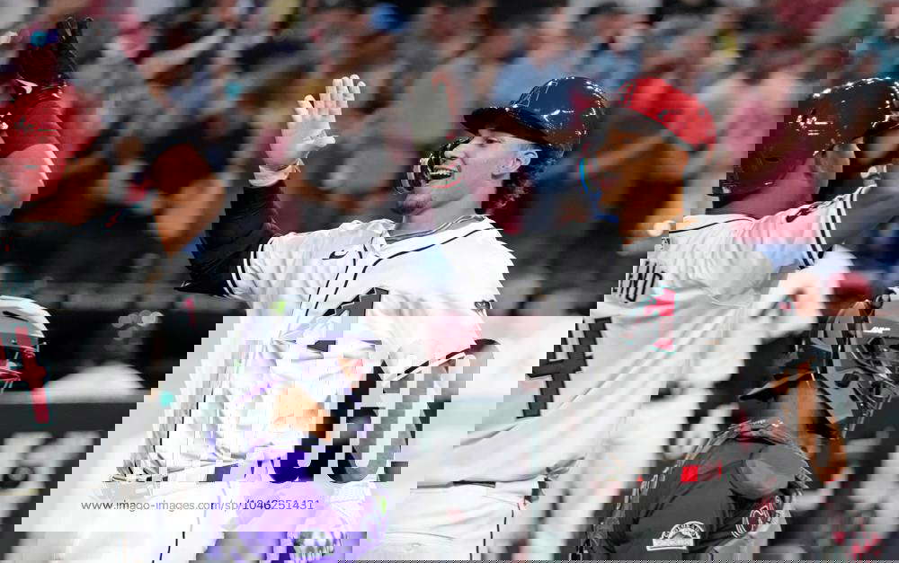 Syndication: Arizona Republic Diamondbacks Alek Thomas (5) celebrates a ...