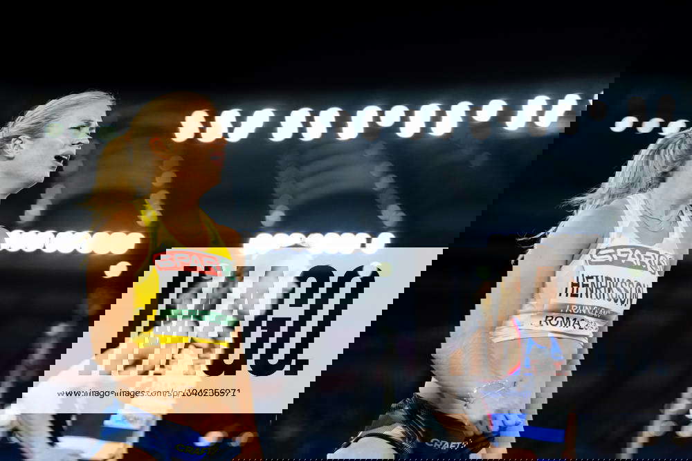 240611 Julia Henriksson of Sweden after competing in women?s 200 meter ...