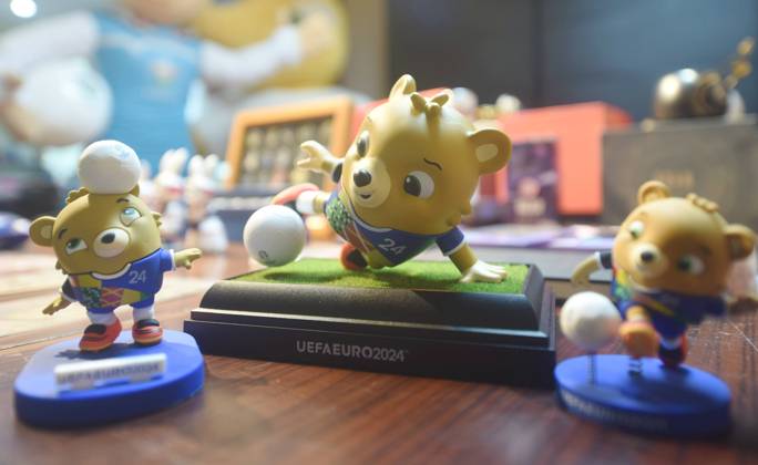 A Euro 2024 Themed Pop-up Shop in Hangzhou Teddy bear Albart , the ...