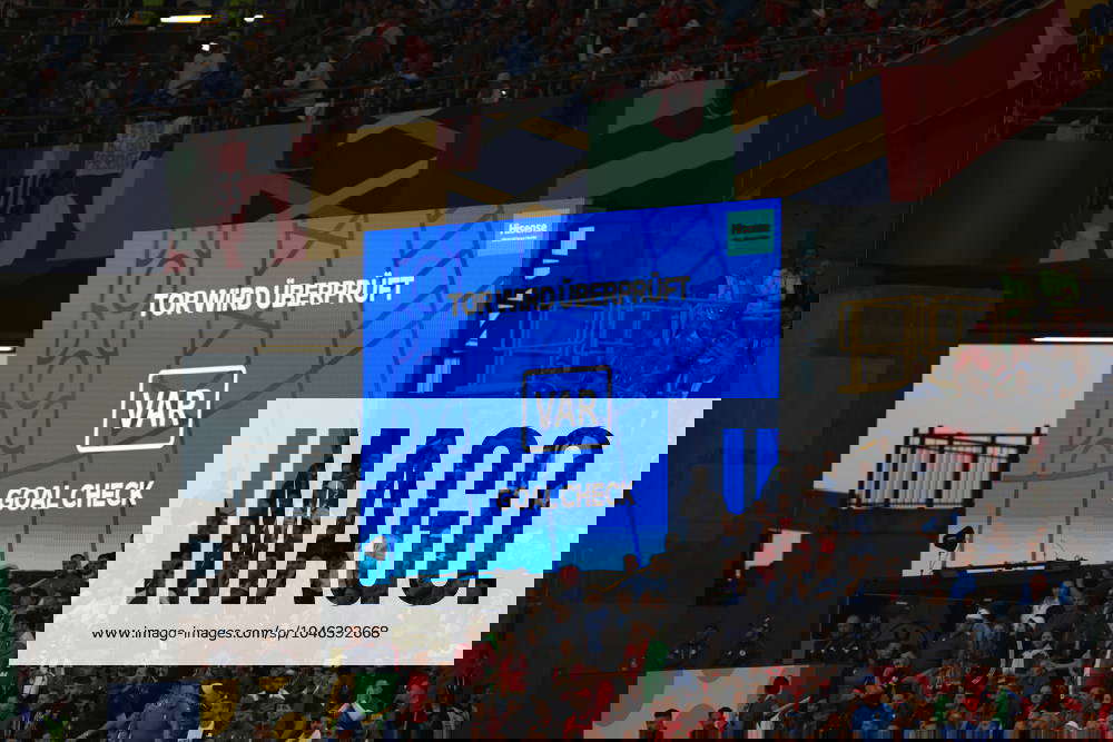 Dortmund, Germany: Var check during the EURO 2024, Group B football ...