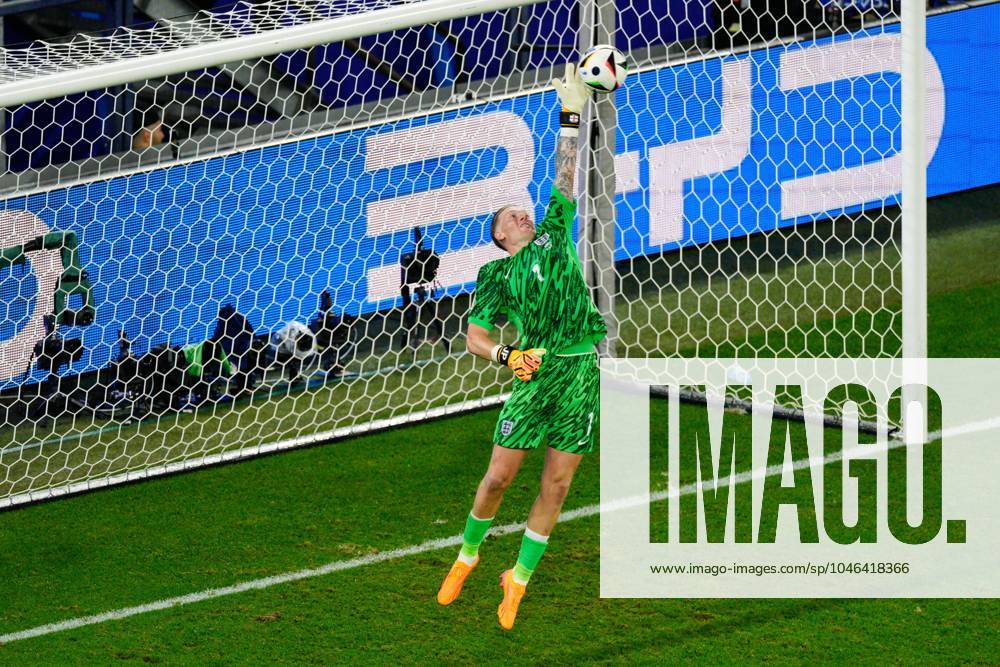 Jordan Pickford of England makes a save Serbia v England, UEFA European ...