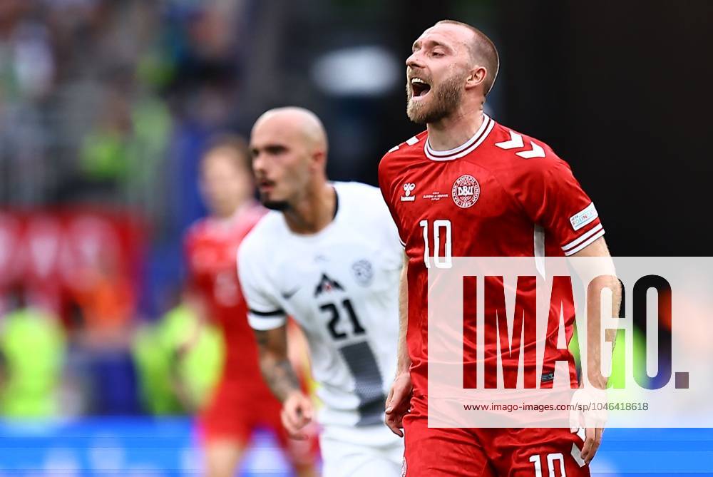Christian Eriksen of Denmark Slovenia v Denmark, UEFA European ...
