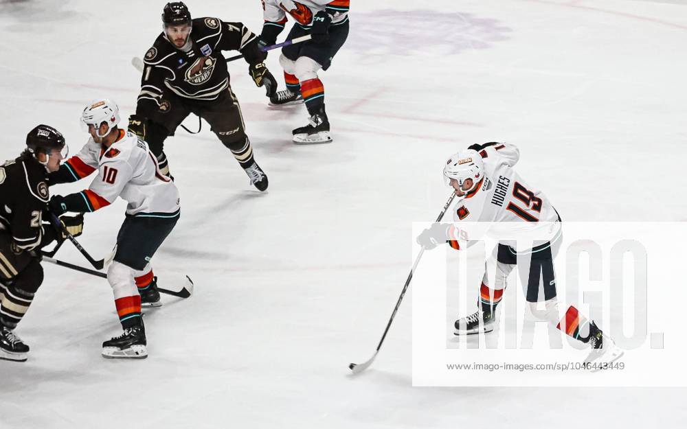 Syndication: York Daily Record Cameron Hughes (19) takes a slap shot ...
