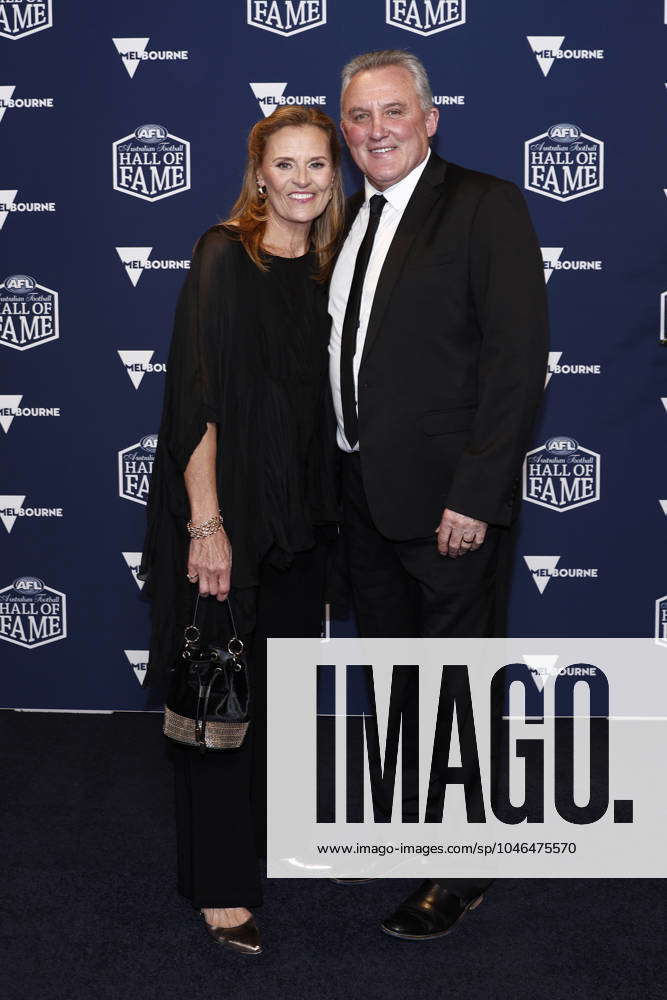 2024 AFL HALL OF FAME, Doug Hawkins and wife Raelene arrive during 2024 ...
