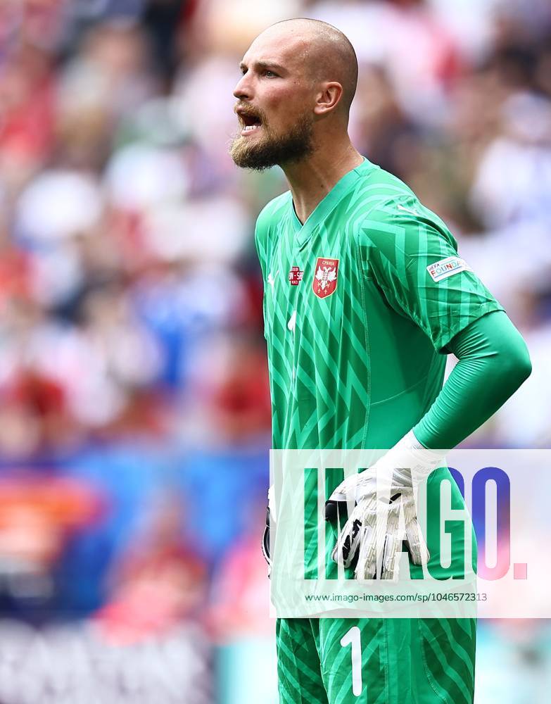 Predrag Rajkovic of Serbia Slovenia v Serbia, UEFA European ...