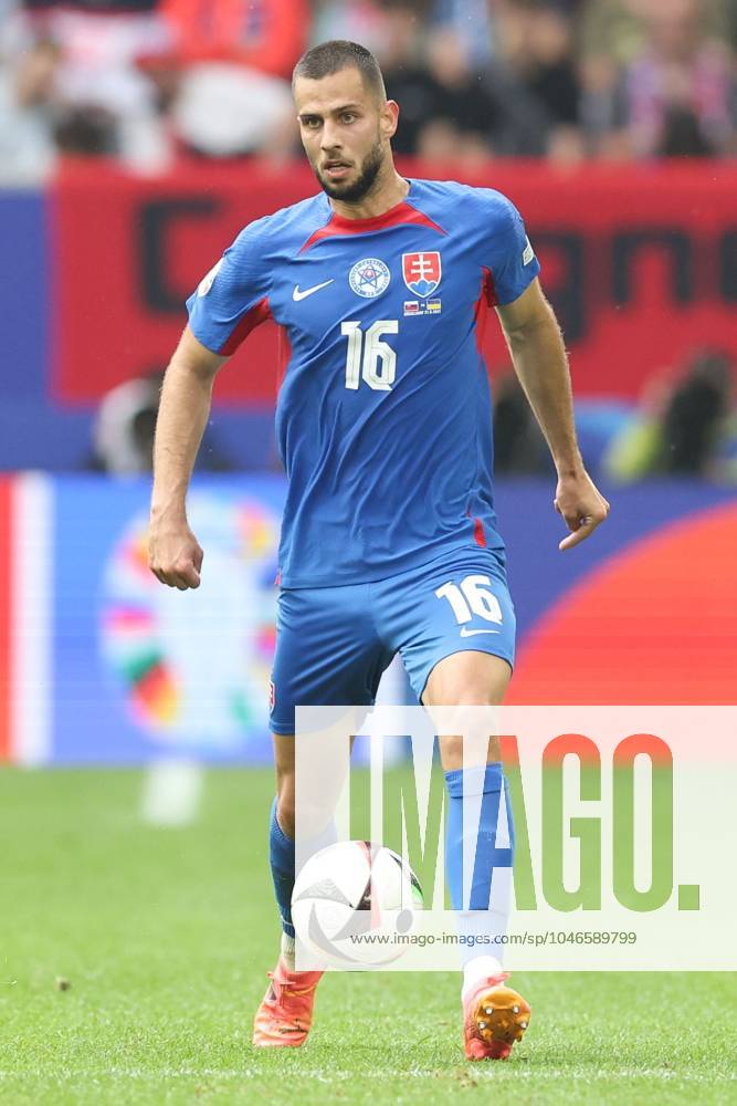 David Hancko of Slovakia in action Slovakia v Ukraine, UEFA European ...