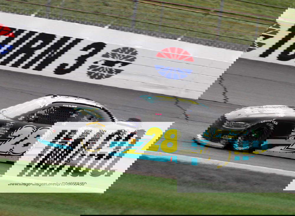 LOUDON, NH - JUNE 22: Kyle Sieg runs through turn 3 during the NASCAR ...