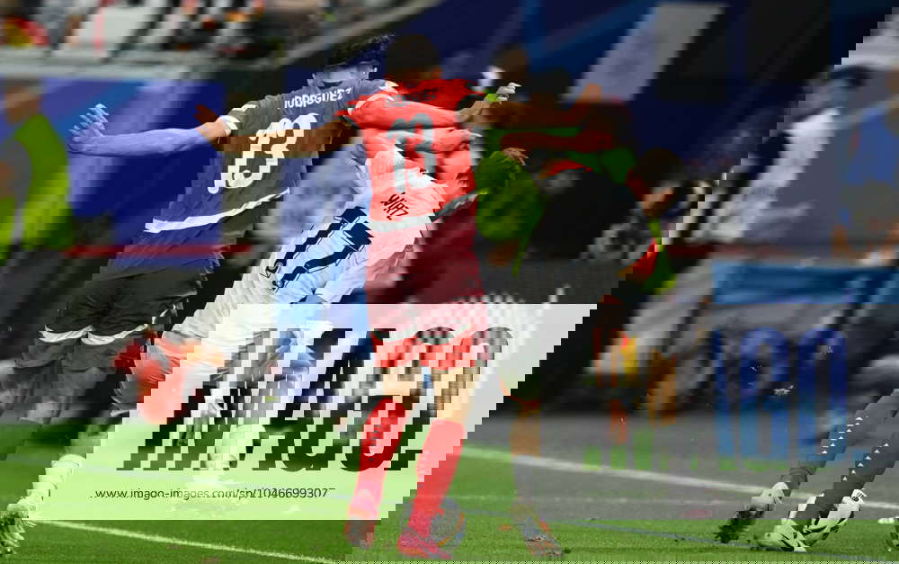 Ricardo Rodriguez (Switzerland)Florian Wirtz (Germany) during the UEFA ...