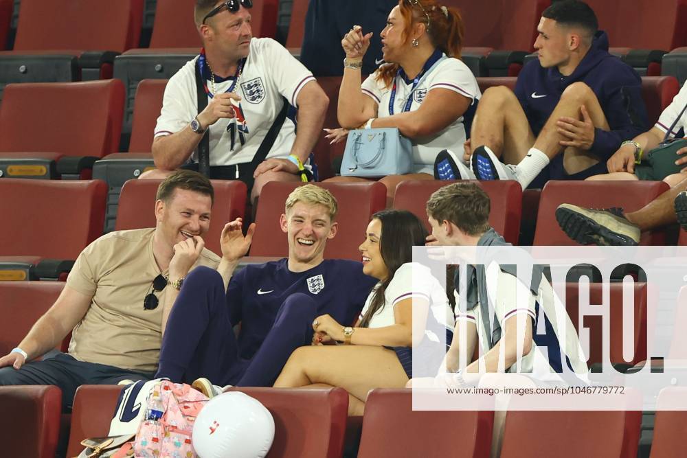 Anthony Gordon of England relax s with partner Annie Keating England v ...