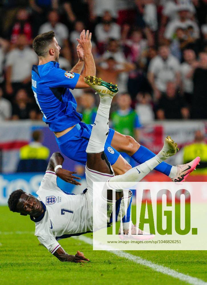 Bukayo Saka of England overhead kick England v Slovenia, UEFA European ...