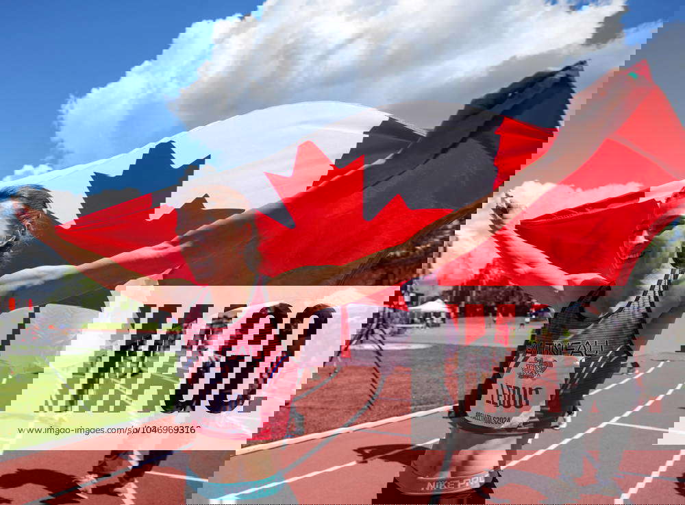 Montreal, Qc, CANADA: Audrey Leduc celebrates as she wins the 200m ...