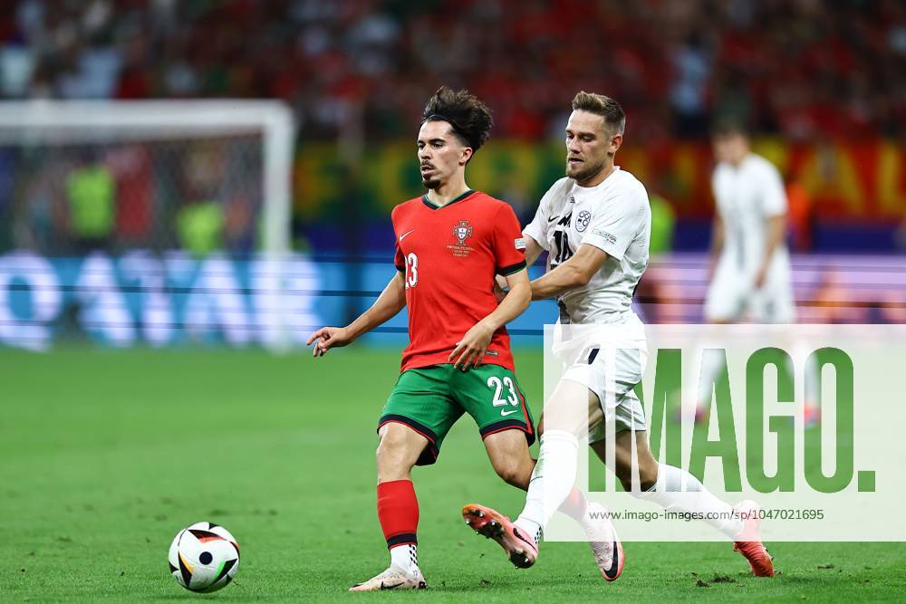 Vitinha of Portugal and Timi Elsnik of Slovenia Portugal v Slovenia ...