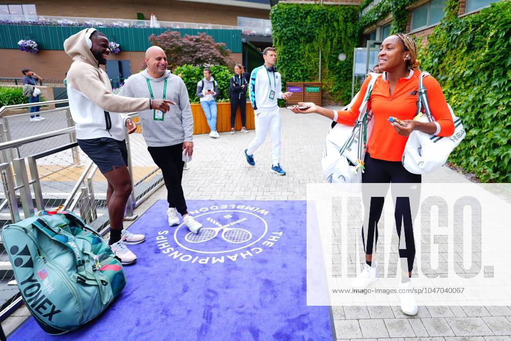 Frances Tiafoe and Coco Gauff Wimbledon Tennis Championships, Day 2 ...