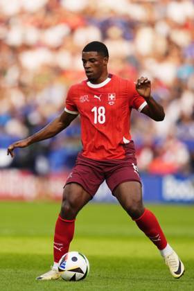 Switzerland s Kwadwo Duah during the Euro 2024 soccer match between ...