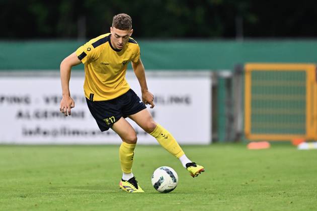 STVV s Mathias Delorge Knieper pictured in action during a friendly ...