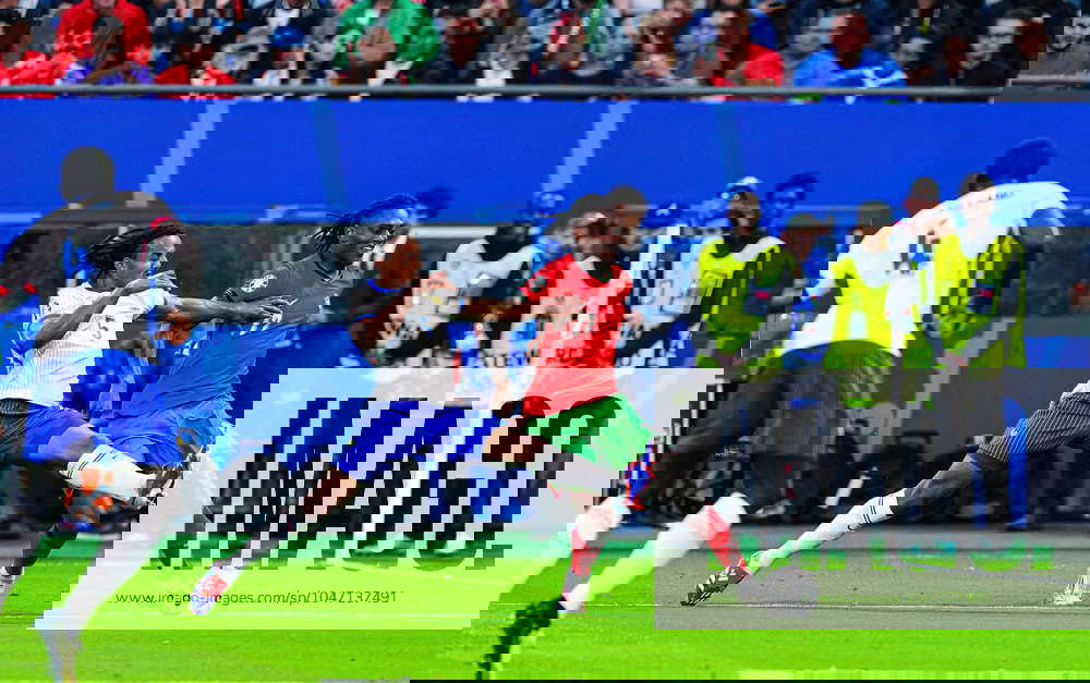 Jules Konde France, 05 , Rafael Leao Portugal, 17 GER, Portugal vs ...