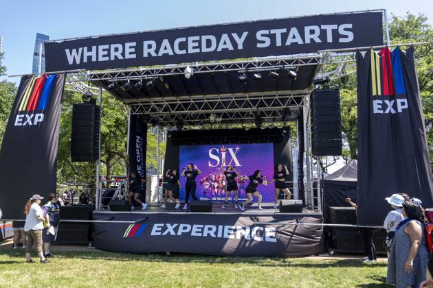 CHICAGO, IL - JULY 06: The touring cast of the musical SIX performs on ...