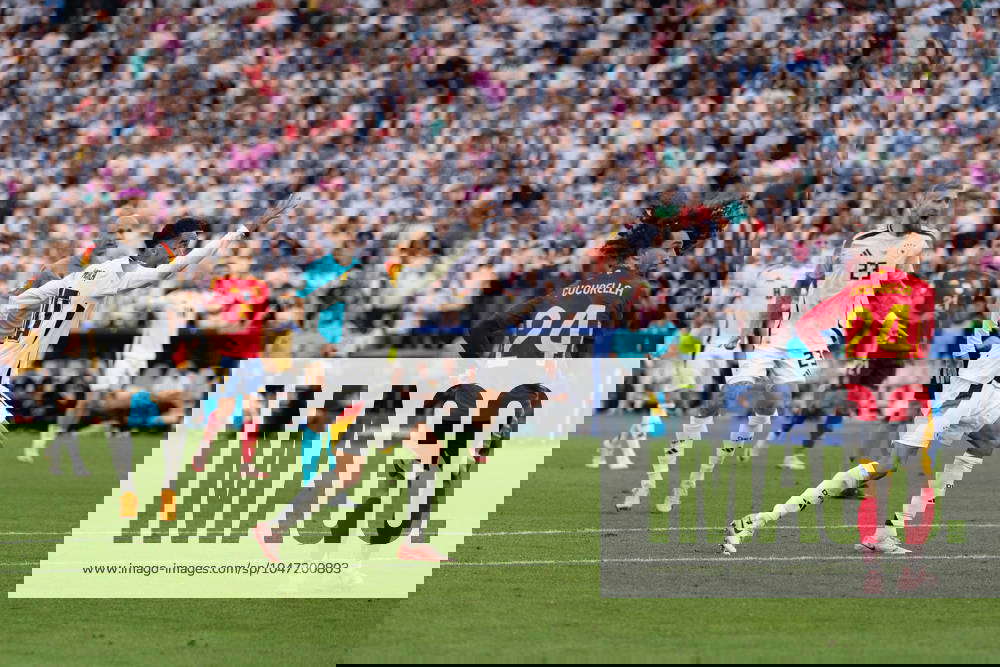 Jamal Musiala Germany 10 claims handball by Marc Cucurella Spain, 24 li ...