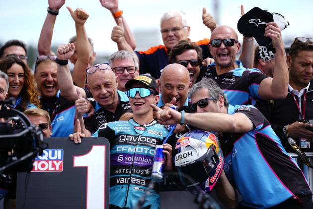 MotoGP Of Germany - Race David Alonso (80) of Colombia and CFMoto ...