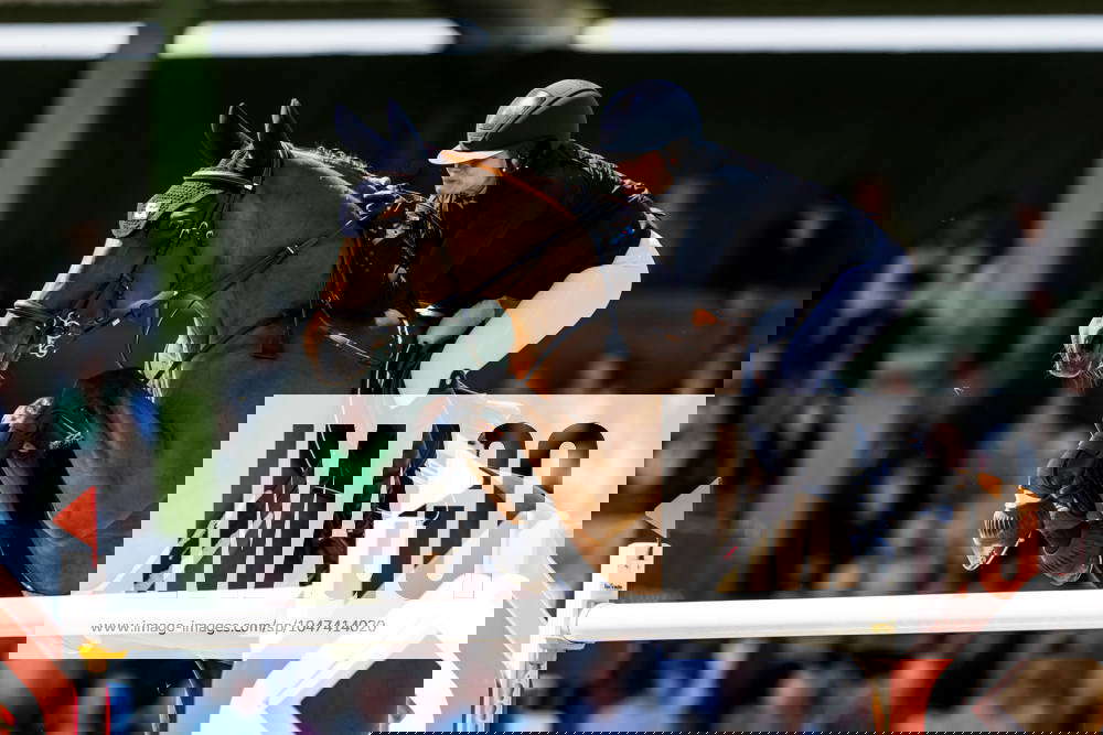 Zoe Conter of Belgium with horse La Una competes in Falsterbo Grand ...