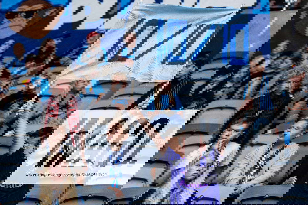 240714 Djurgardens audience at Apberget during the football match in ...