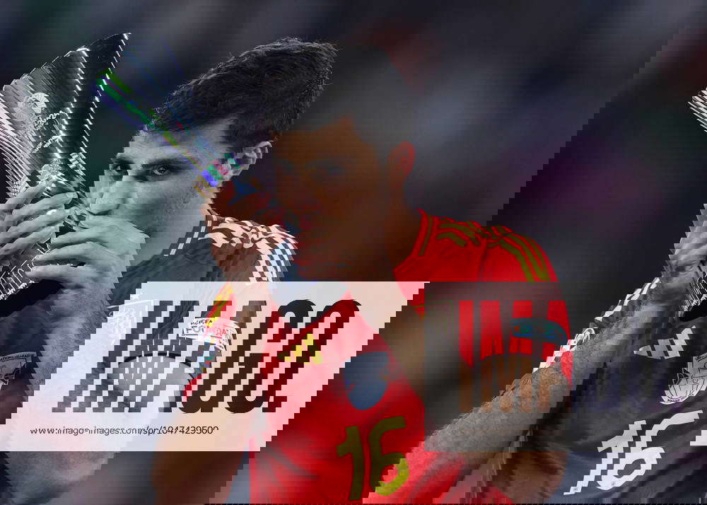 KW28 Berlin, Germany, 14th July 2024. Rodri of Spain kisses player of ...