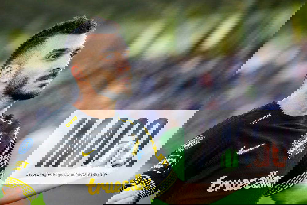 240715 AIKs Ioannis Pittas cheers after 0 2 during the football match ...