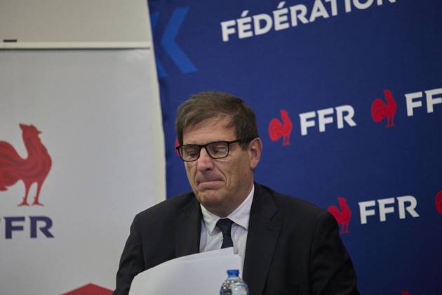 FFR President Florian Grill Holds A press conference, PK ...