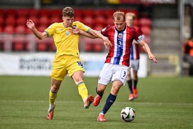 FOOTBALL, UEFA EUROPEAN U19 CHAMPIONSHIP, NORWAY UKRAINE 240718 ...