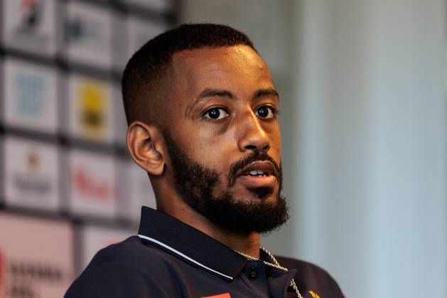 Nebil Ibrahim of Sweden at a press conference during a precamp for the ...