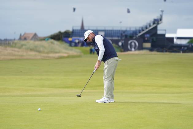 152nd Open Championship Sam Hutsby (ENG) at the first during Round 2 of ...