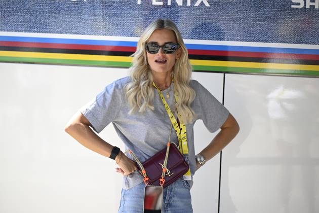 Roxanne Bertels, girlfriend of Dutch Mathieu van der Poel of Alpecin ...