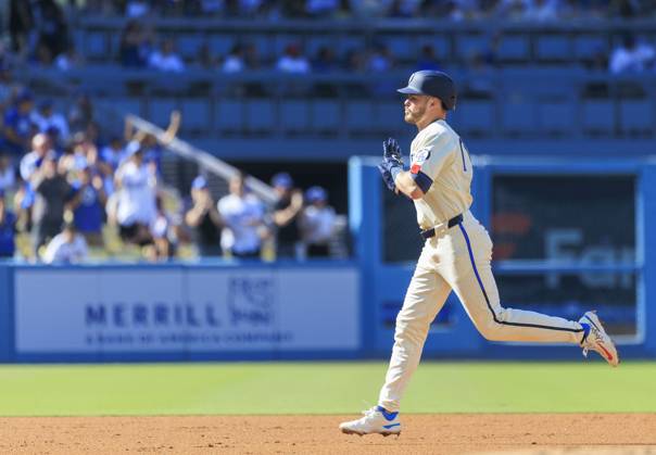 Los Angeles, California, USA: Gavin Lux 9 of the Los Angeles Dodgers ...