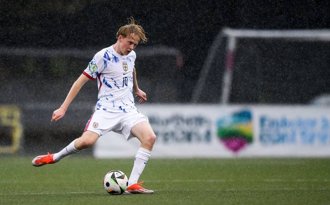 Sondre Granaas of Norway during the UEFA European Under 19 Championship ...