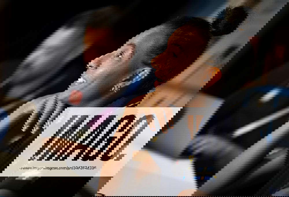 PARIS, FRANCE 20240726 Swedens Jamina Roberts at the press conference ...