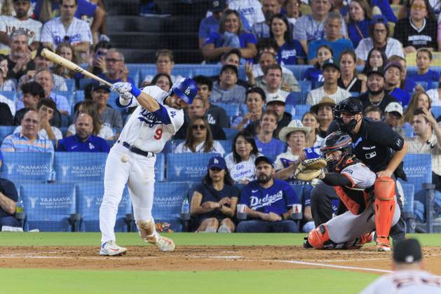 Los Angeles, California, USA: Gavin Lux 9 of the Los Angeles Dodgers ...